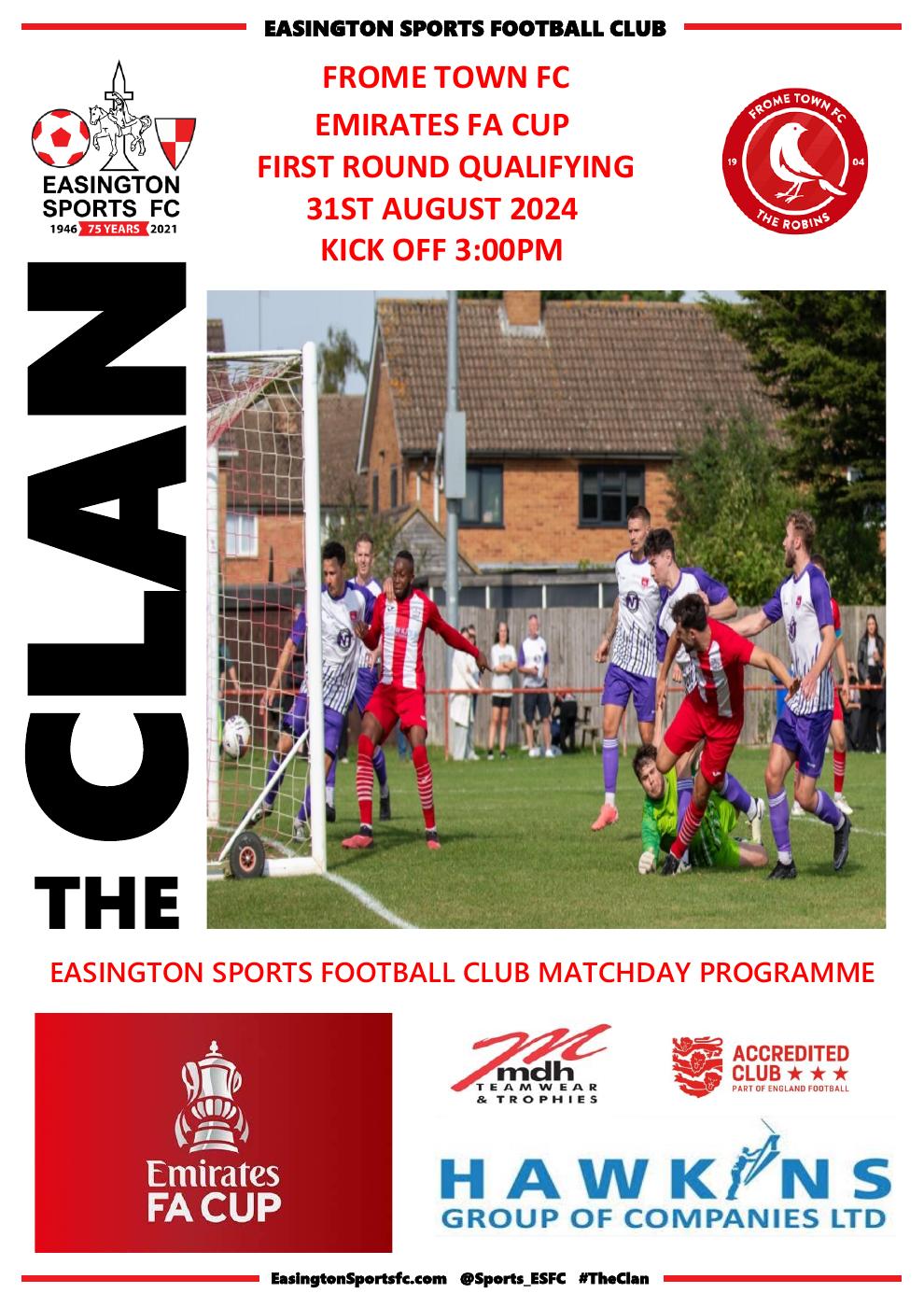 ESFC v Frome Town FC | PDF to Flipbook