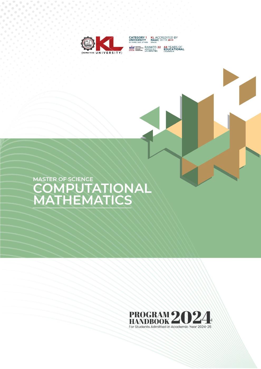 Y24 Student Handbook - M.Sc - Comp. Math