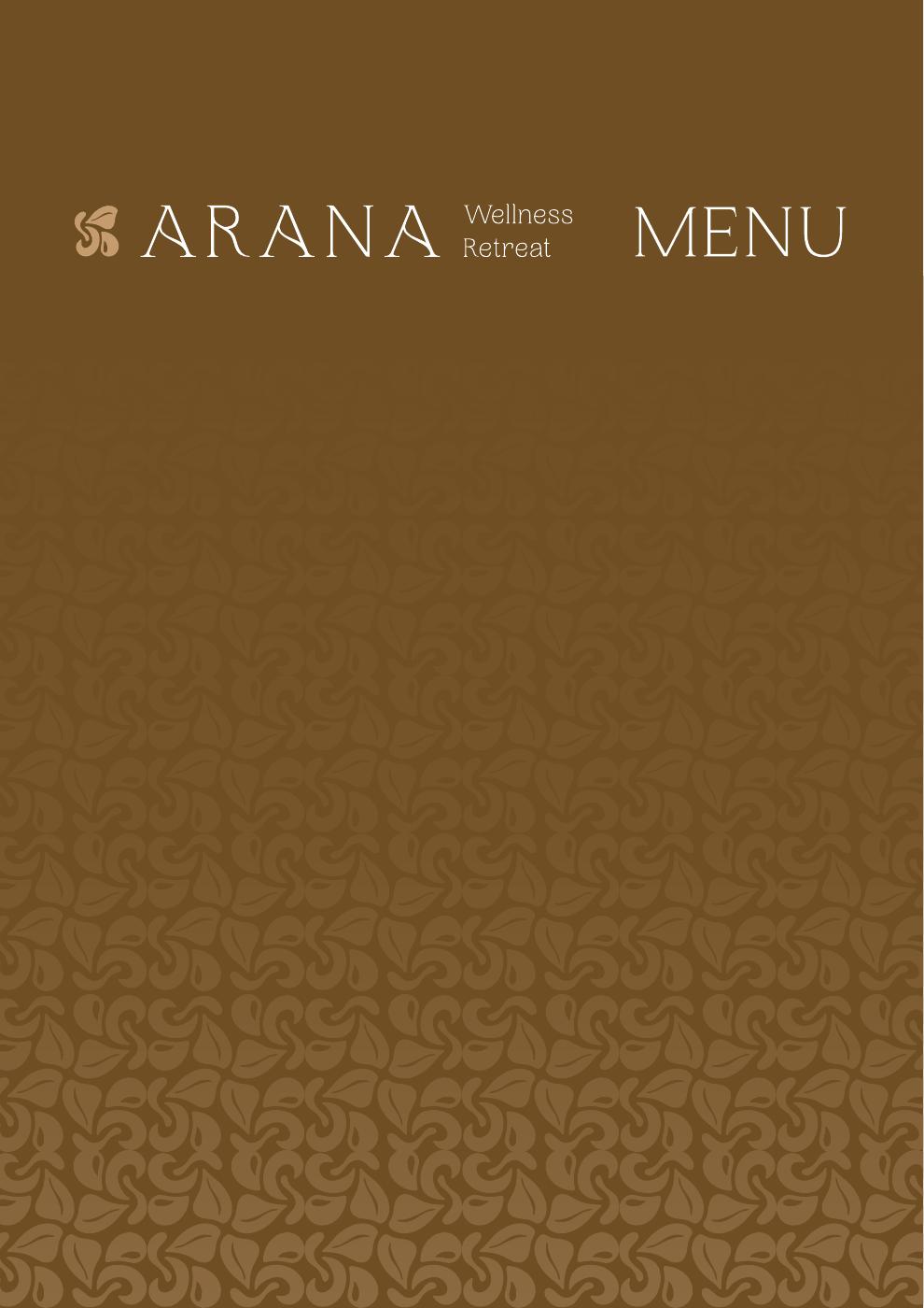 ARANA Wellness Retreat Menu | PDF to Flipbook
