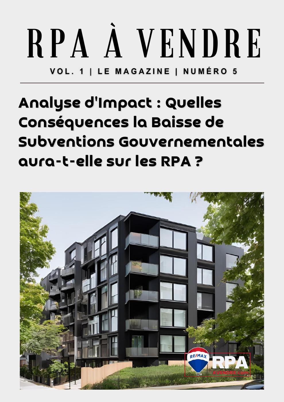 RPA à vendre, le magazine | PDF to Flipbook