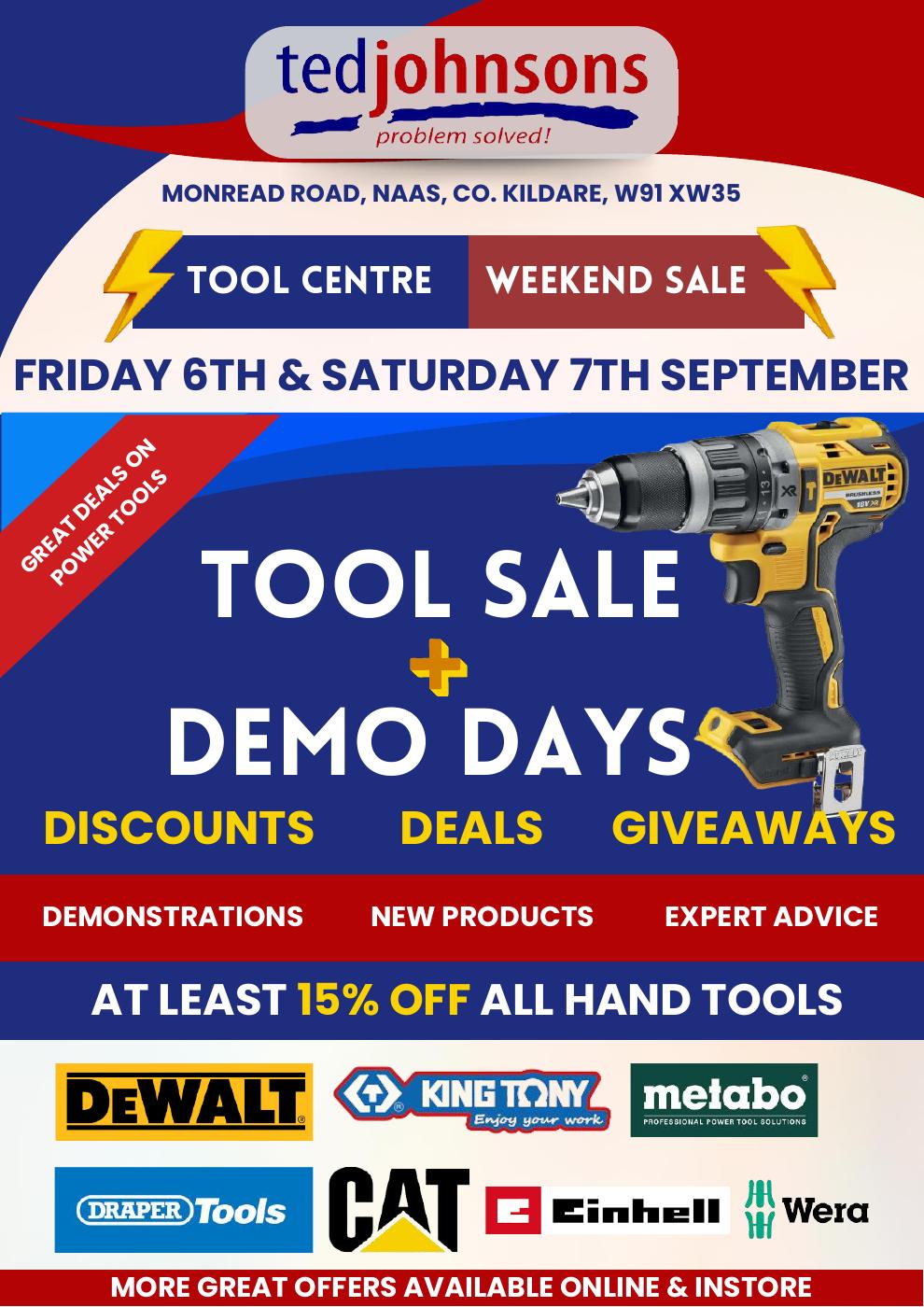 Ted Johnsons - Tool Centre Sale Weekend | PDF to Flipbook