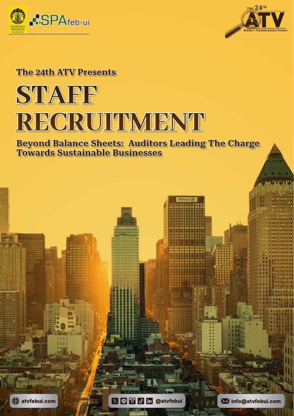 Staff Recruitment Booklet The 24th ATV | PDF to Flipbook