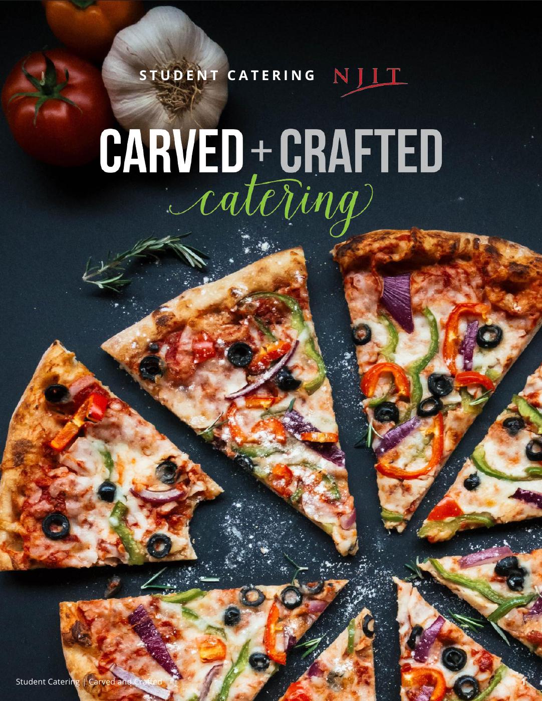 NJIT Student Catering Menu