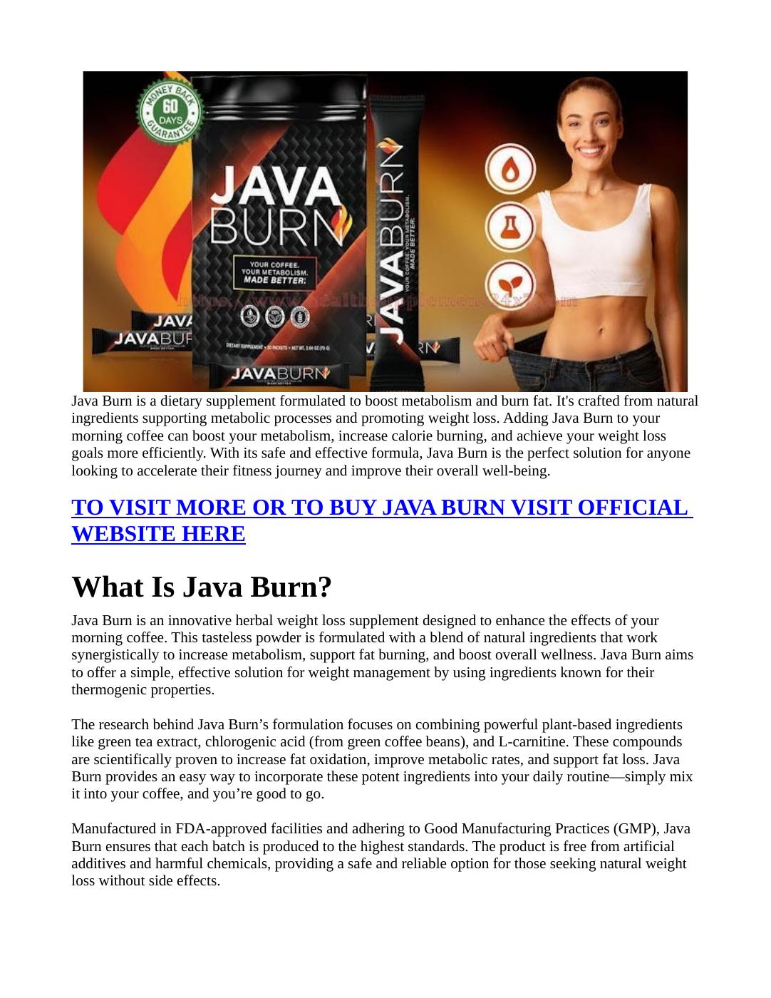 Java Burn Reviews: (I Used It for 1 Full Year) My Honest Review! | PDF ...