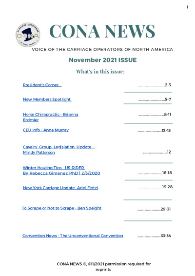 CONA News November 2021