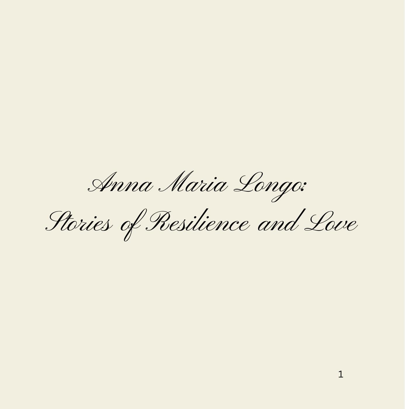 Excerpts of Anna Maria's Legacy Book | PDF to Flipbook