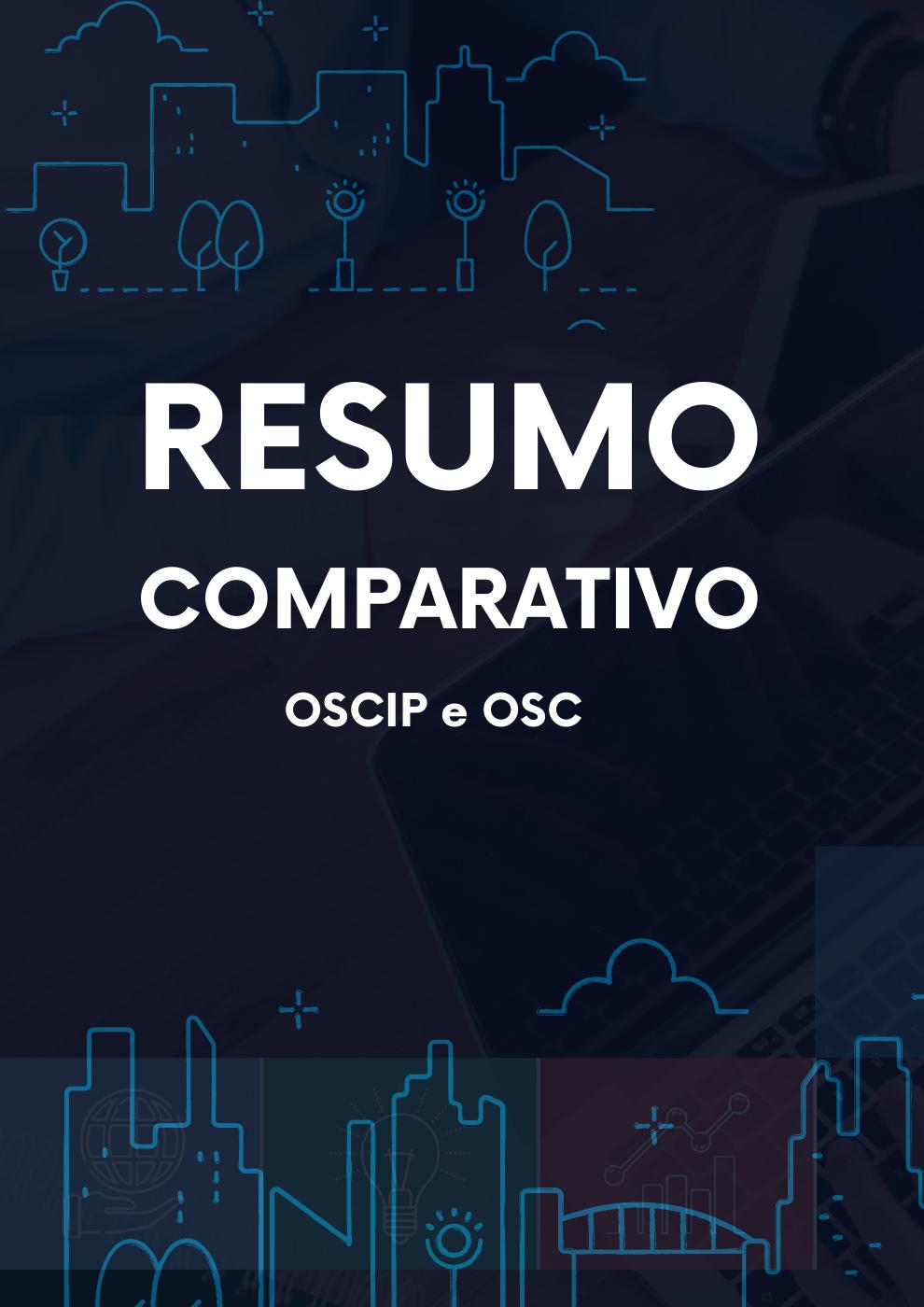 Resumo comparativo entre OSCIP e OSC