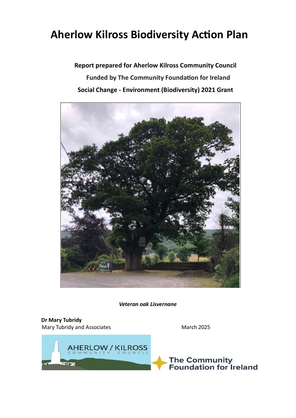 Aherlow Kilross Biodiversity Action Plan | PDF to Flipbook