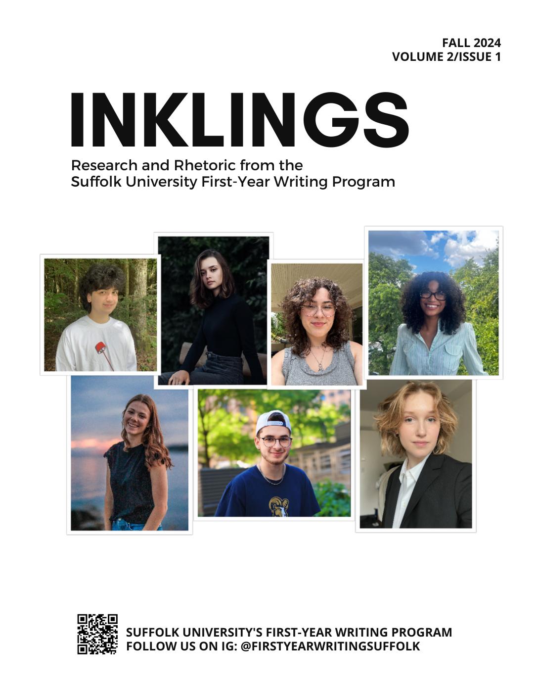 Inklings: Research and Rhetoric from the Suffolk University First-Year Writing Program | PDF to ...