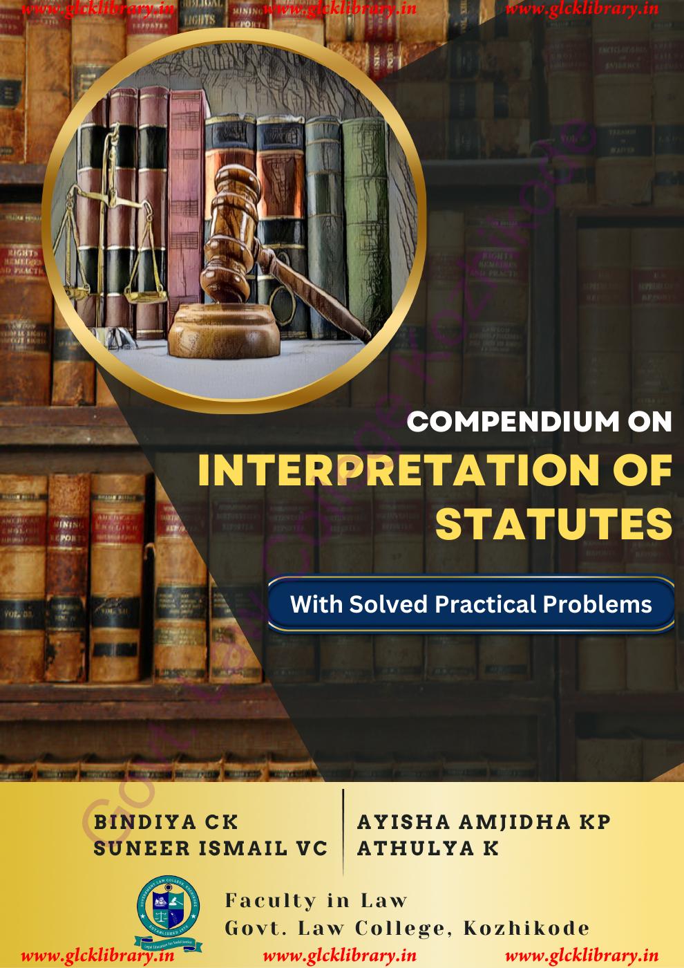 Compendium on Interpretation of Statutes | PDF to Flipbook