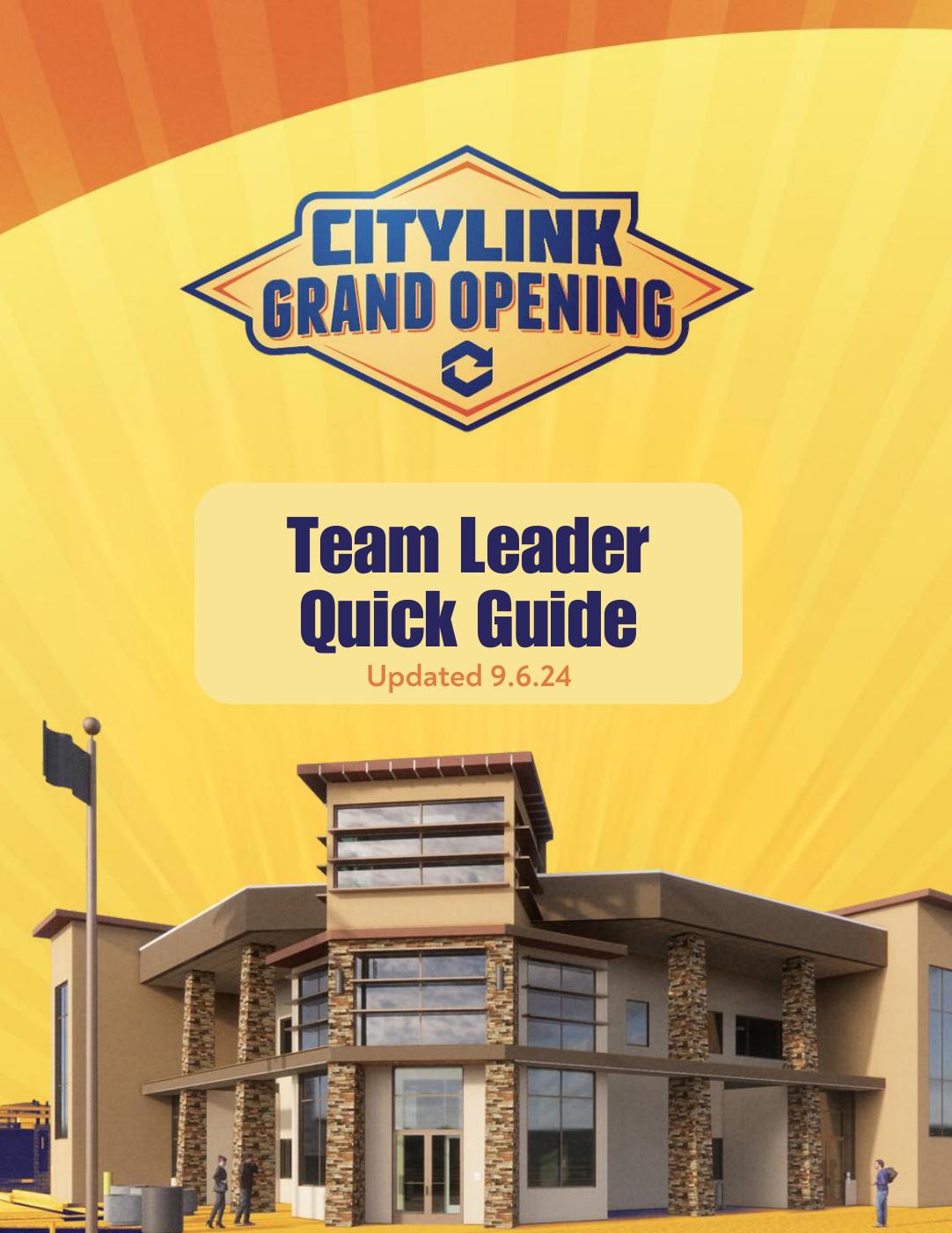 Team Leader Quick Guide