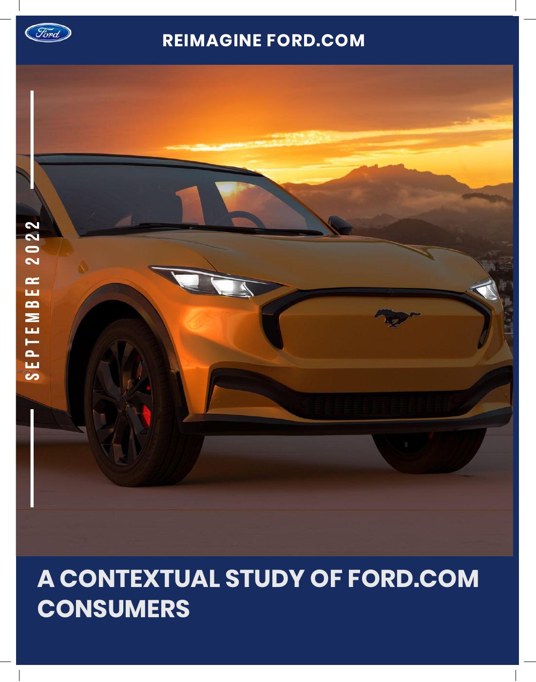 Contexual Study of Ford.com Customers | PDF to Flipbook