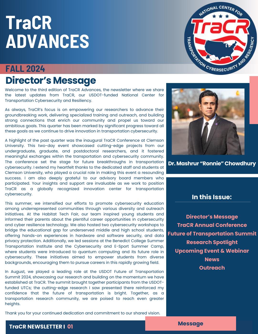 TraCR Advances | PDF to Flipbook