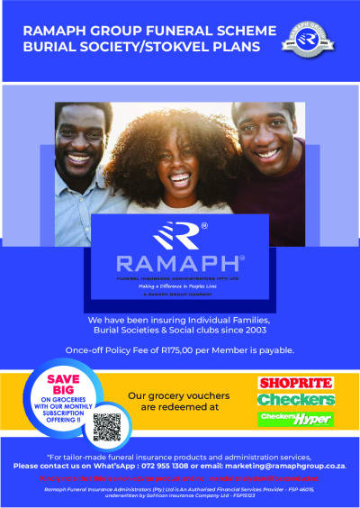 Ramaph Group Funeral Scheme Burial Society or Stokvel Plans