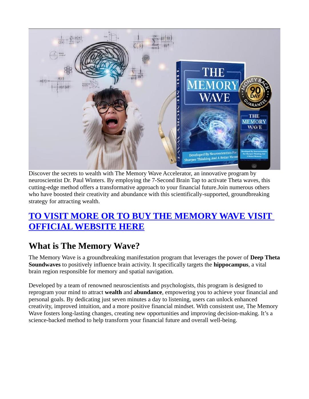 The Memory Wave LEGIT OR SCAM Really Work PDF To Flipbook