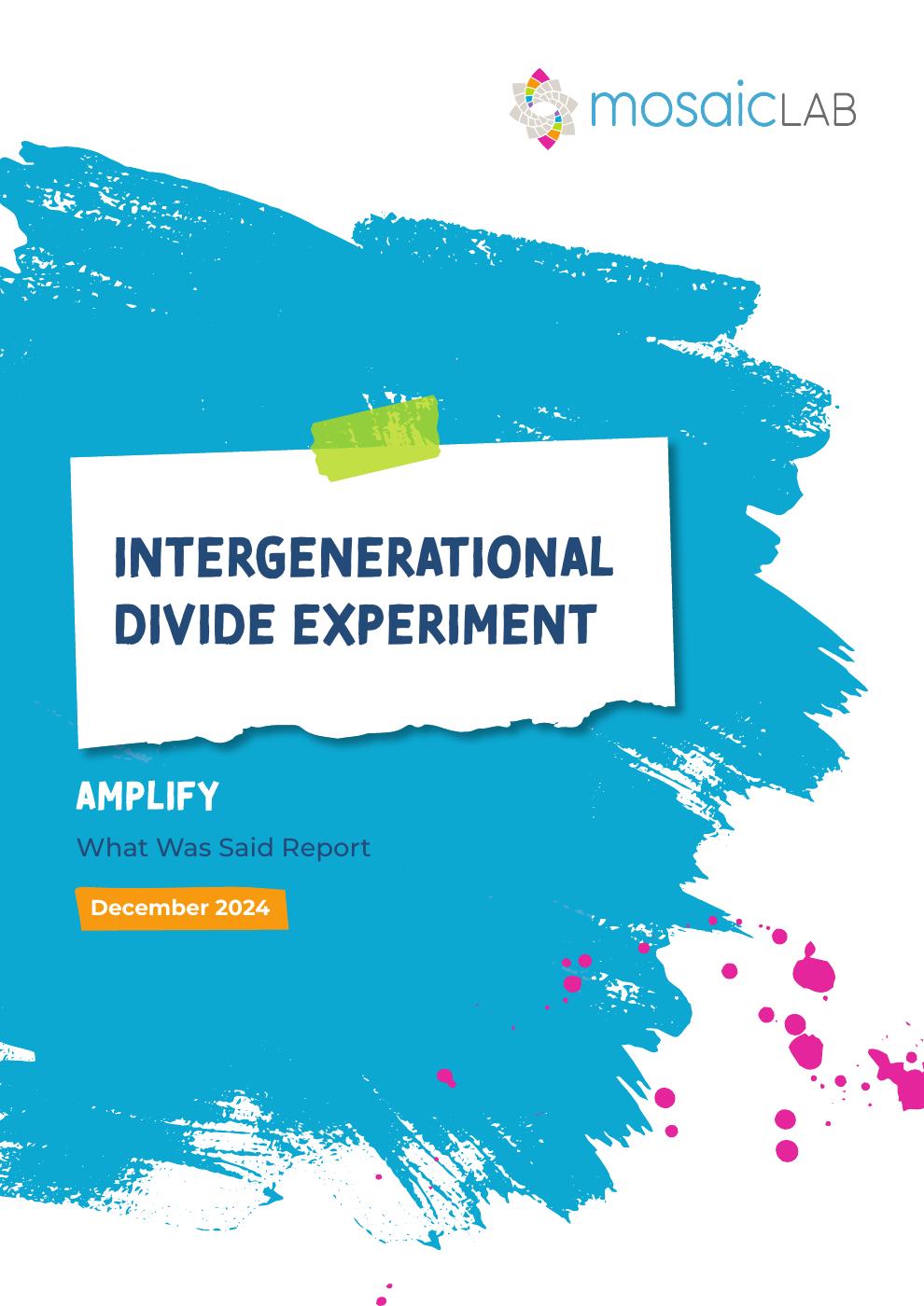 Report: Intergenerational Divide Mini-Deliberation
