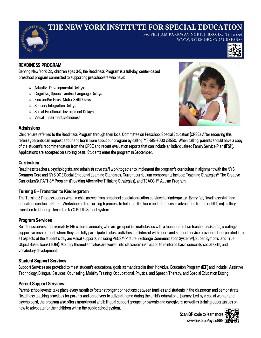 NYISE: Readiness Program Brochures | PDF to Flipbook