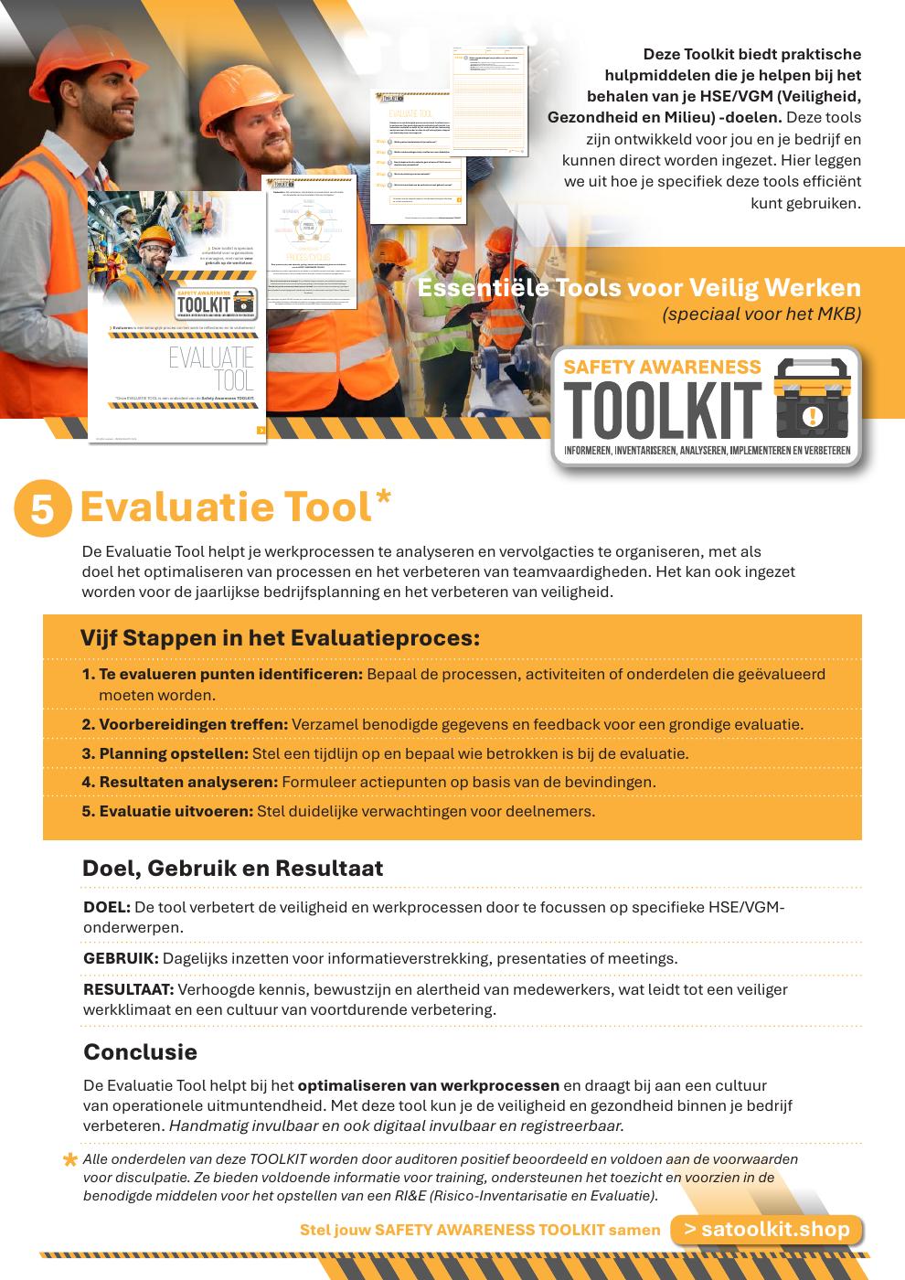 SA TOOLKIT - Evaluatie Tool - NL flyer