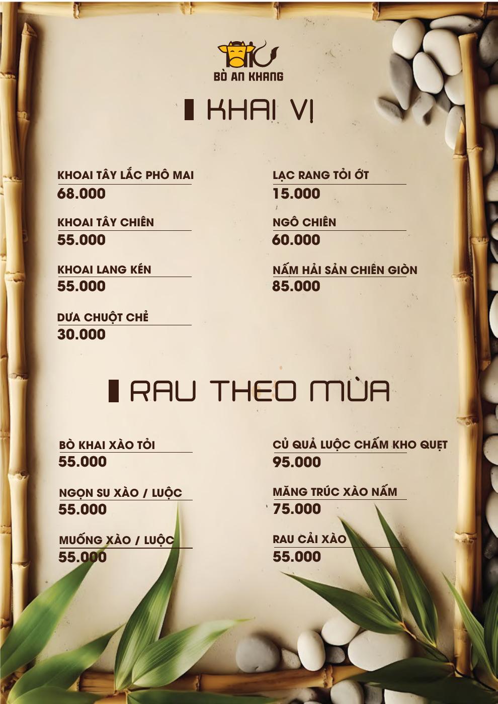 MENU BÒ AN KHANG | PDF to Flipbook