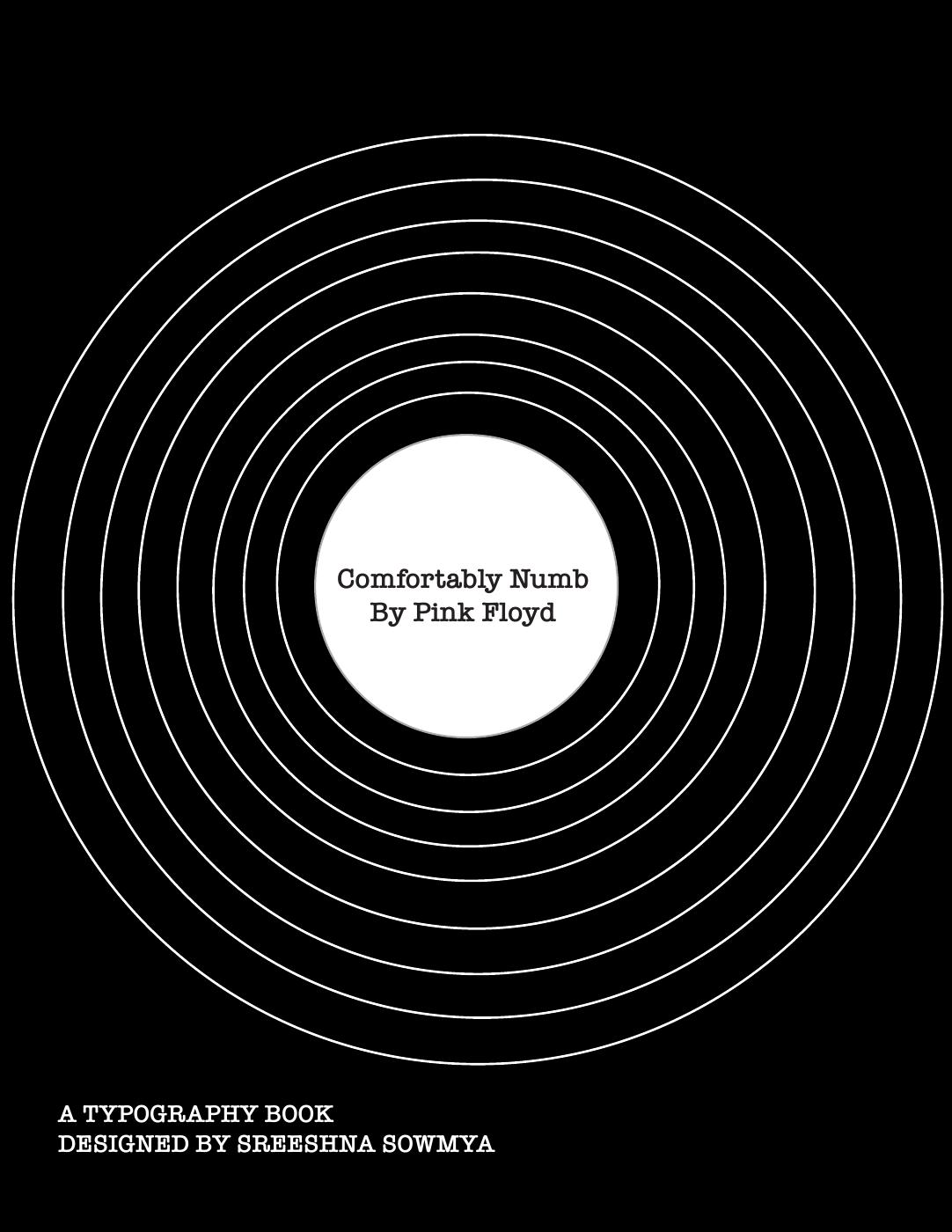 Comfortably numb Typography book | PDF to Flipbook