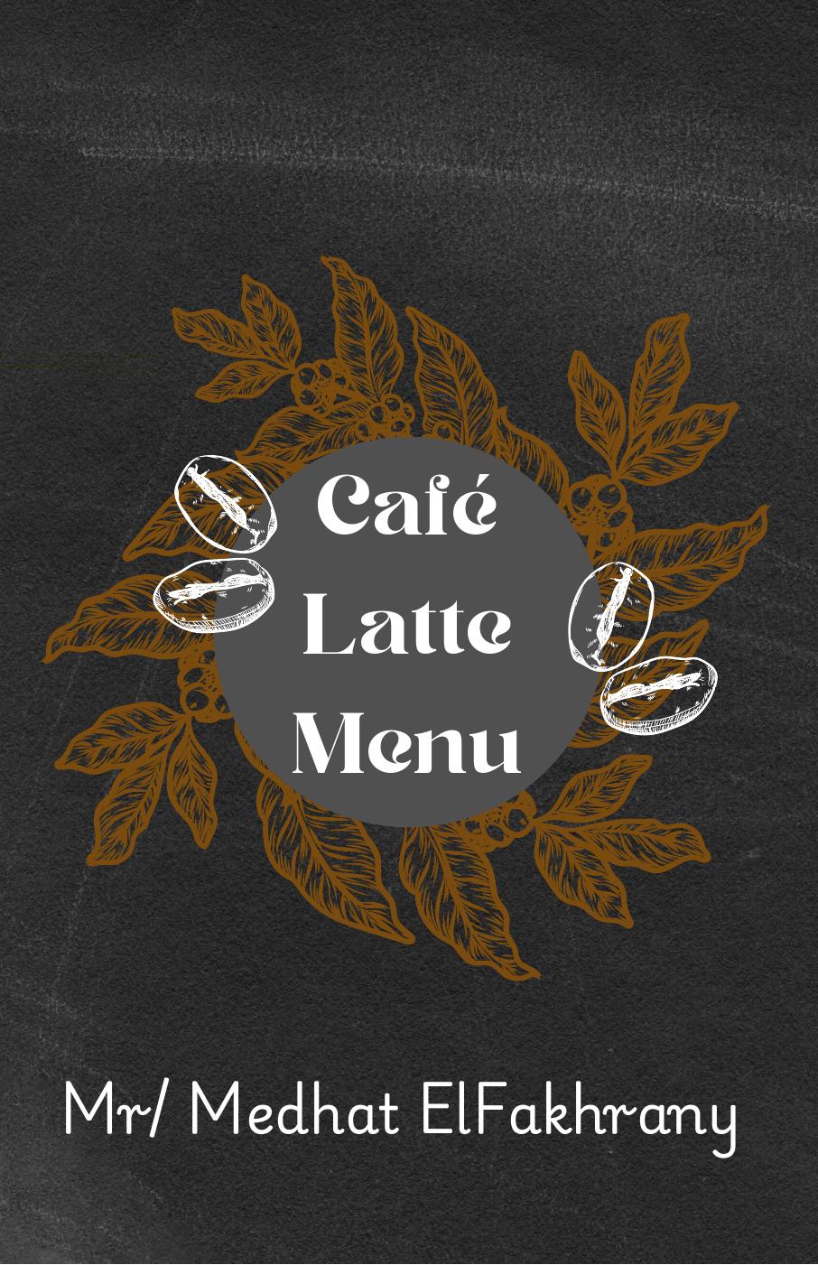 Menu Café Latte | PDF to Flipbook