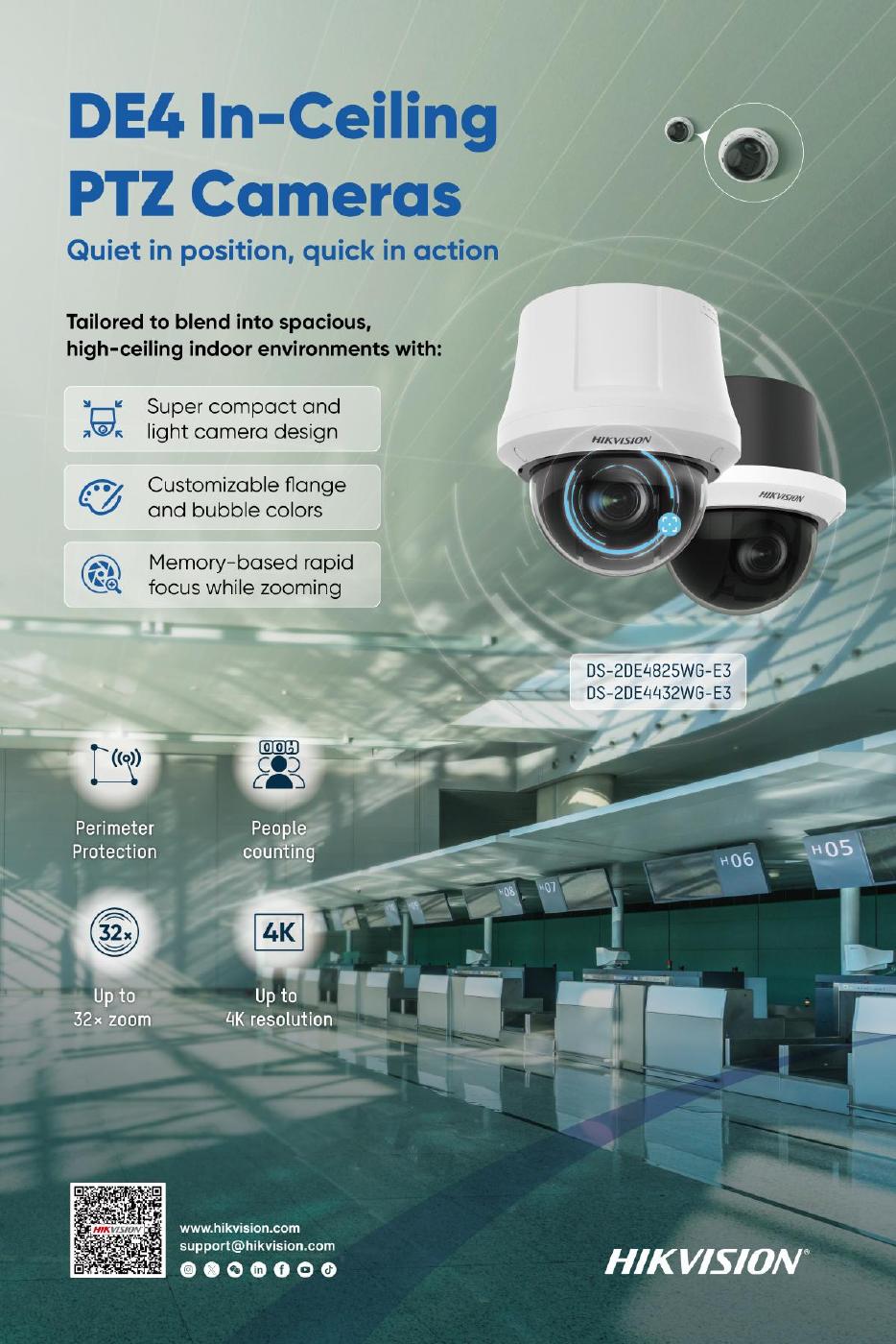 Poster - DE4 In-Ceiling PTZ Cameras