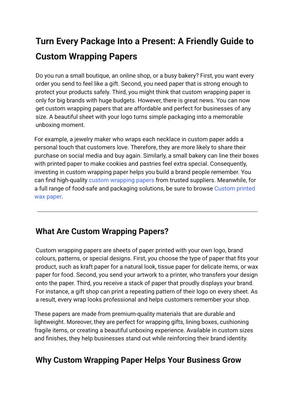 Turn Every Package Into a Present: A Friendly Guide to Custom Wrapping ...