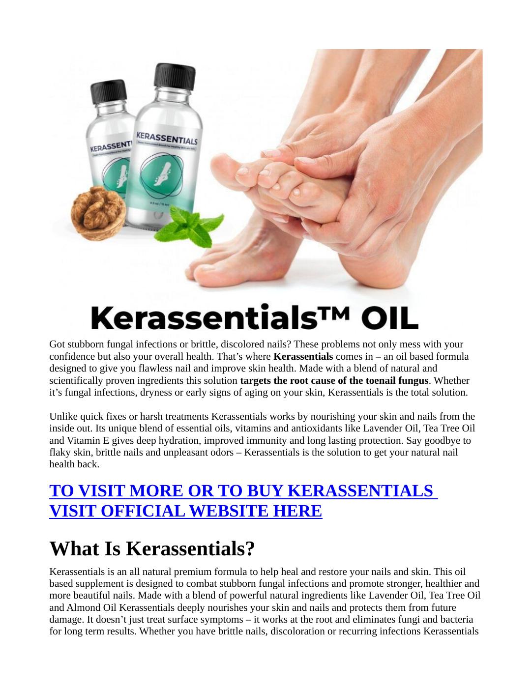 Kerassentials (USER GUIDE) "STEP BY STEP INFO" HOW TO USE? READ FULL ...