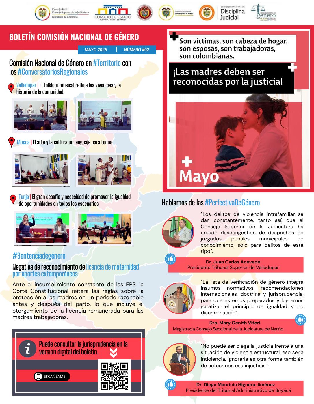 Boletín Mayo de la Comisión Nacional de Género de la Rama Judicial ...