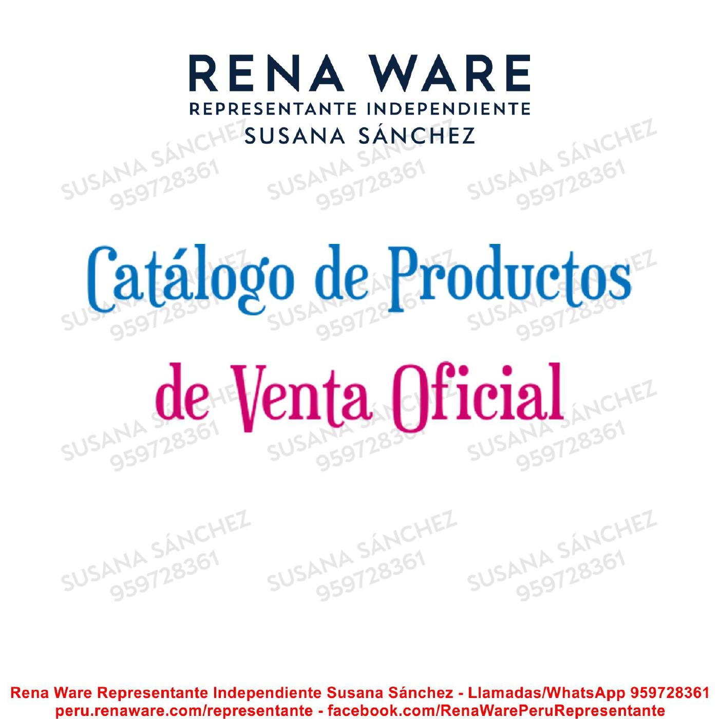 RENA WARE Susana Sánchez Productos de Venta Oficial - 959728361 ...