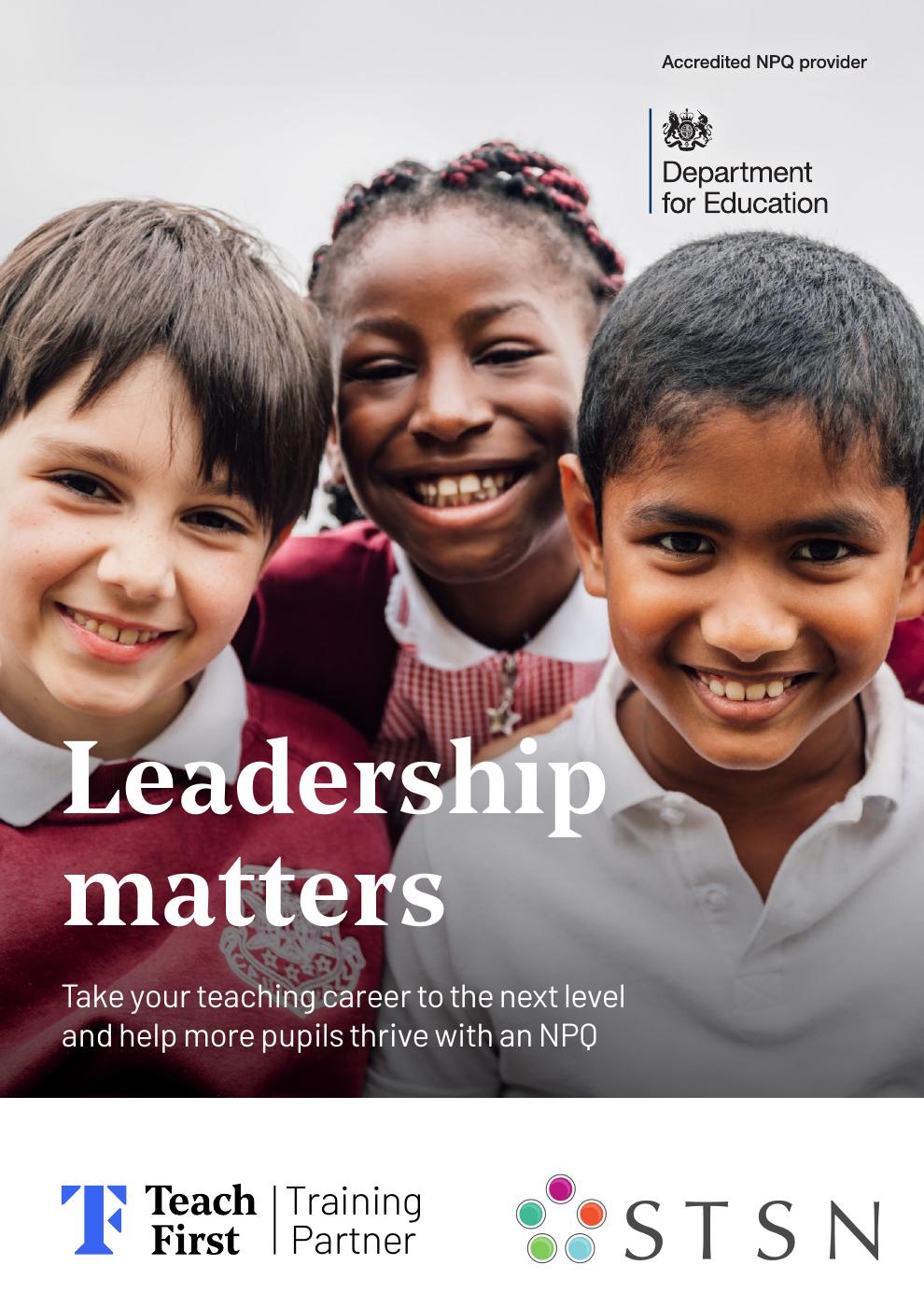 STSN Teach First NPQs