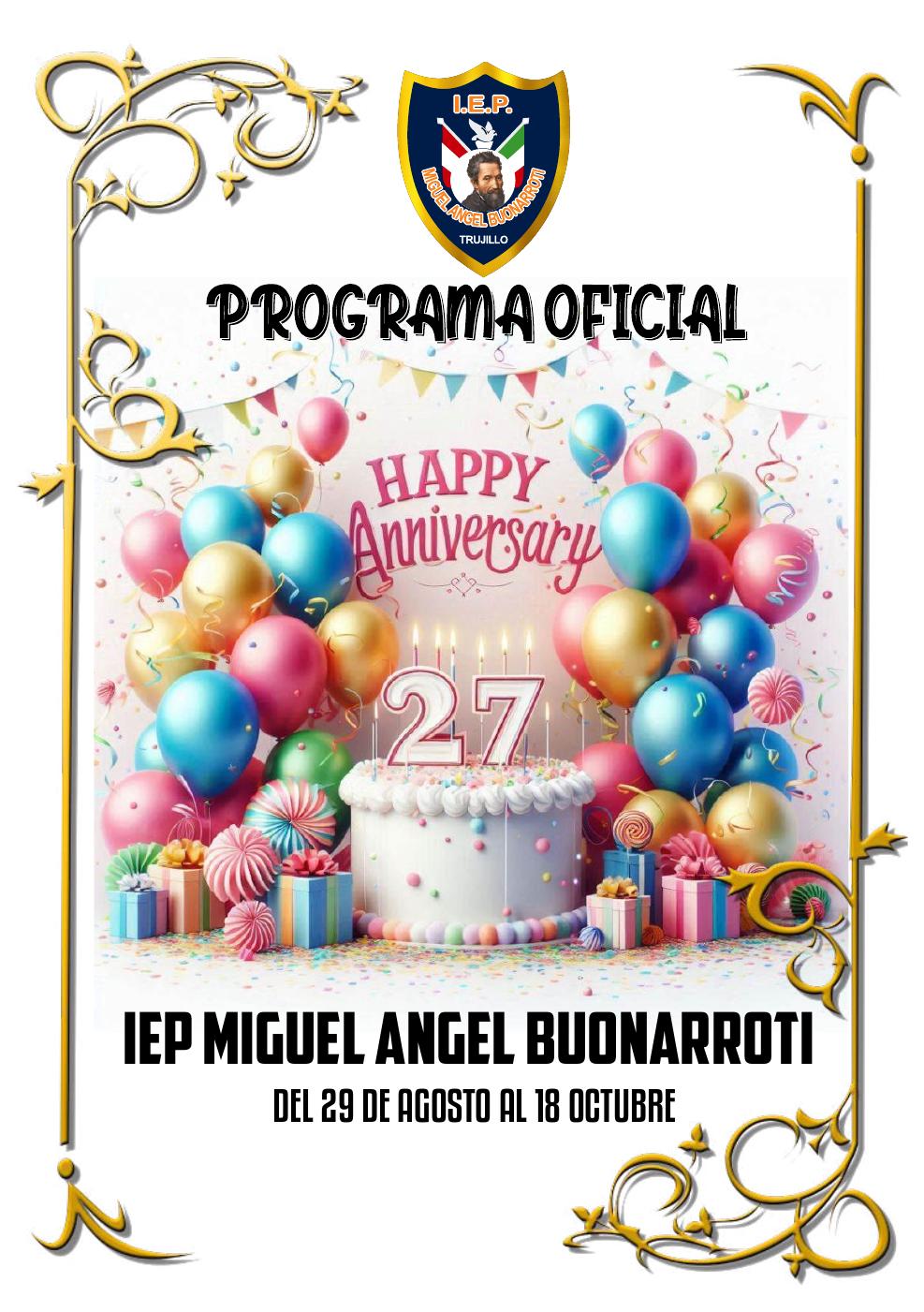 PROGRAMA DE ANIVERSARIO | PDF to Flipbook