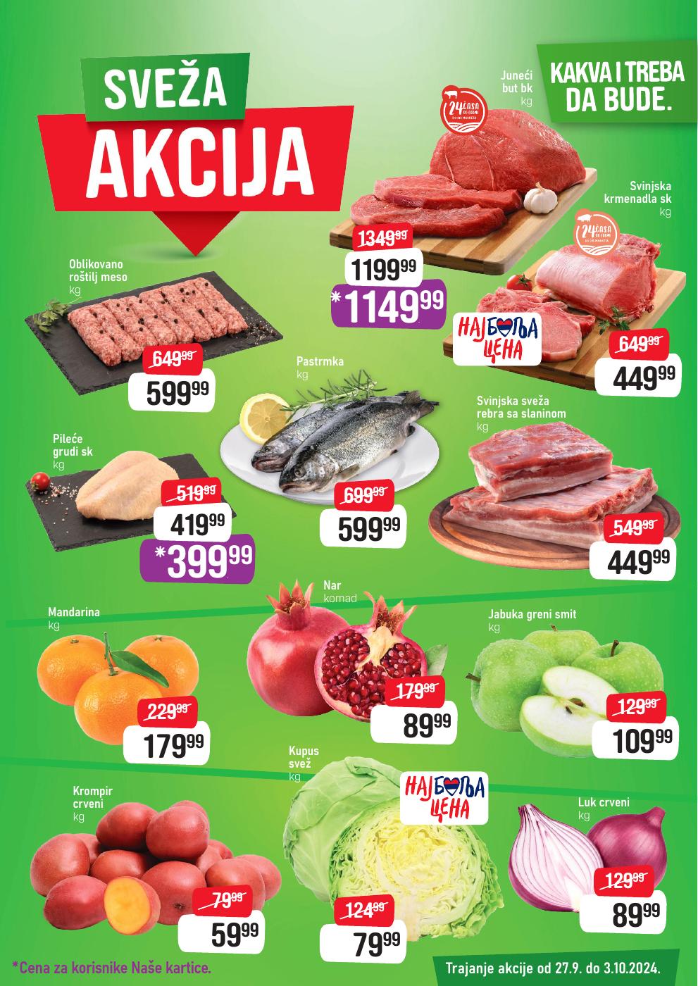 Sveža Akcija 27.09. - 03.10.