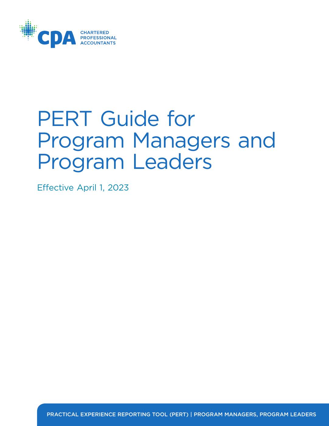 PERT Program Guide | PDF to Flipbook