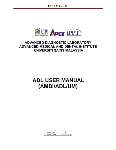 ADL User Manual 2021