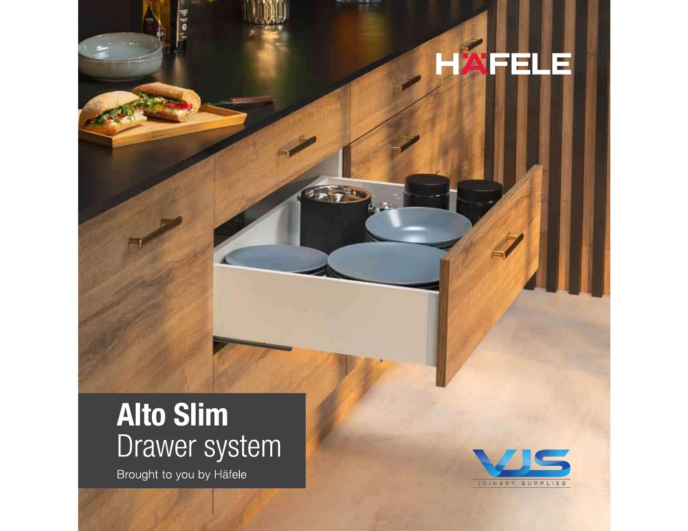 Hafele Algo Slim Drawer System Brochure