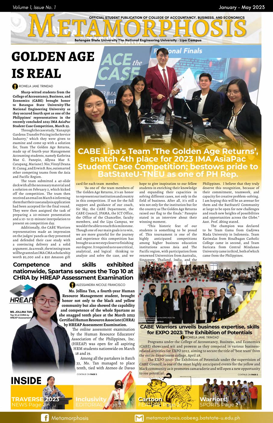 METAMORPHOSIS VOL. 1 ISSUE NO. 1 | PDF to Flipbook