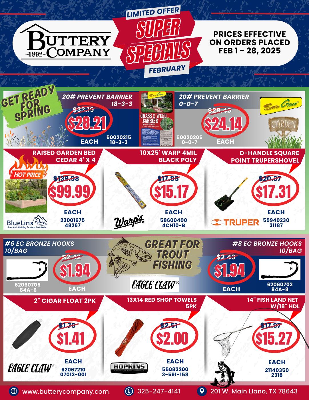 F.S. Feb Monthly Special