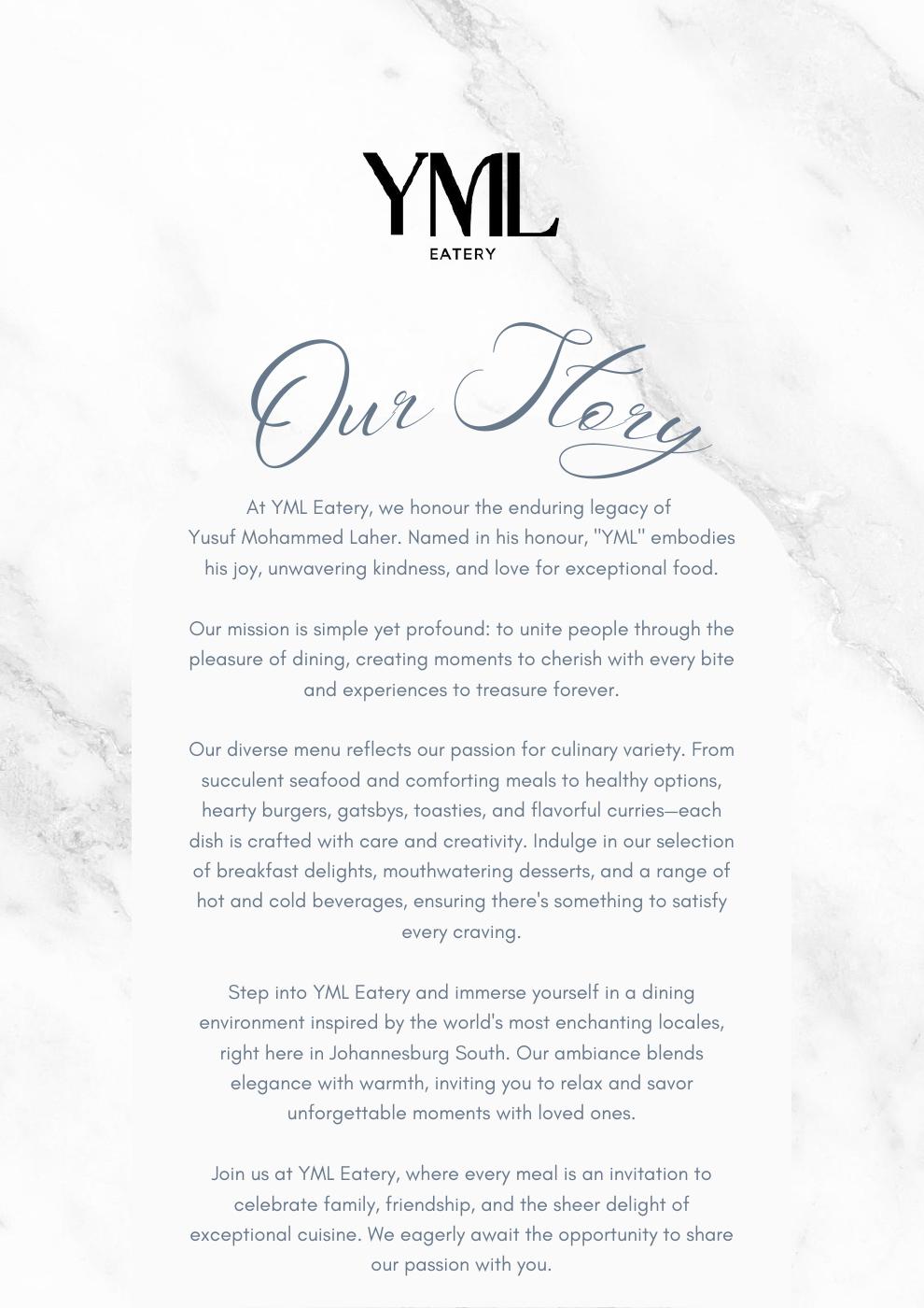 YML Eatery Menu | PDF to Flipbook