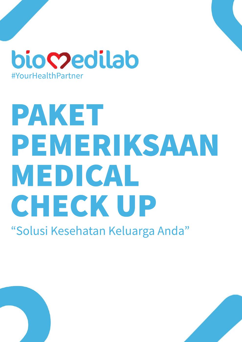PAKET PEMERIKSAAN MEDICAL CHECK UP BIOMEDILAB | PDF to Flipbook
