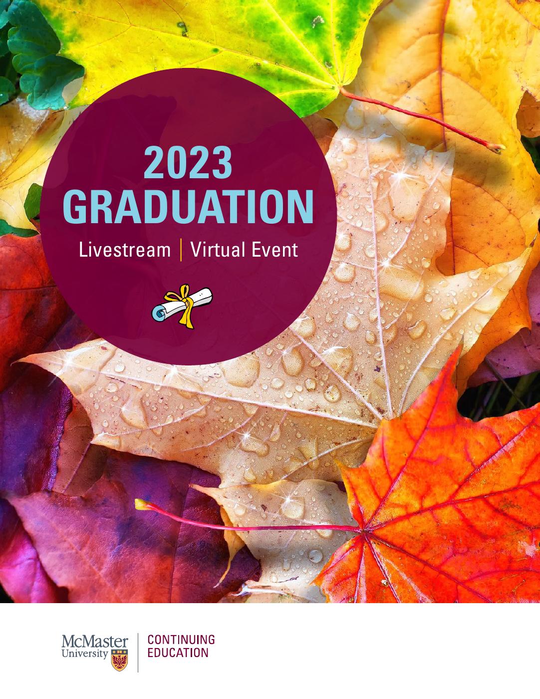 MCE Graduation 2023 Program