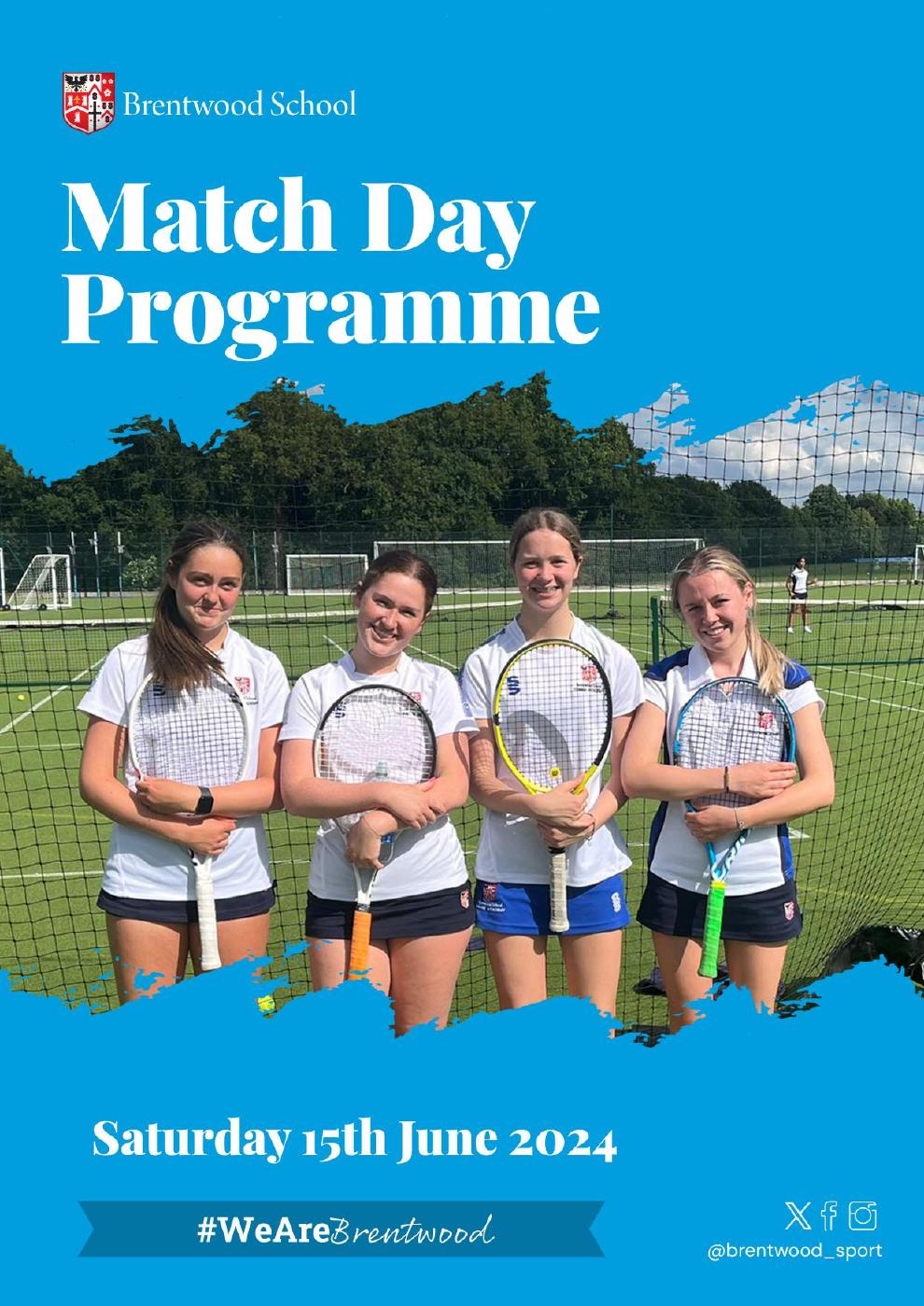 Match Day Programme - Saturday 15th June 2024