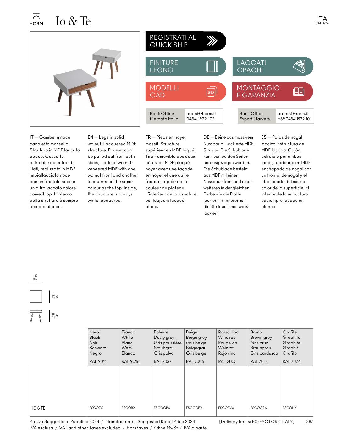 Io e Te-Tech Sheet ITA