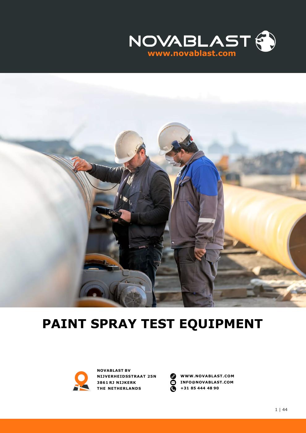 Paint Spray Test Equipment