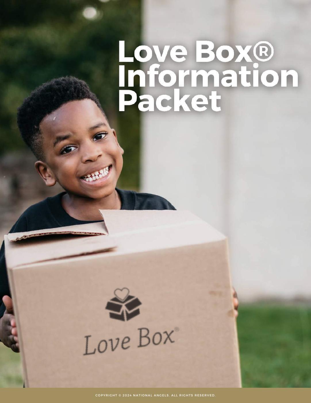 Cleveland Angels Love Box Information Packet 2023