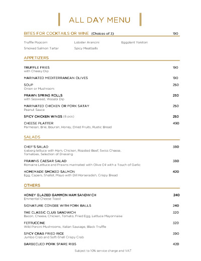 Social Club - Menu List 2023