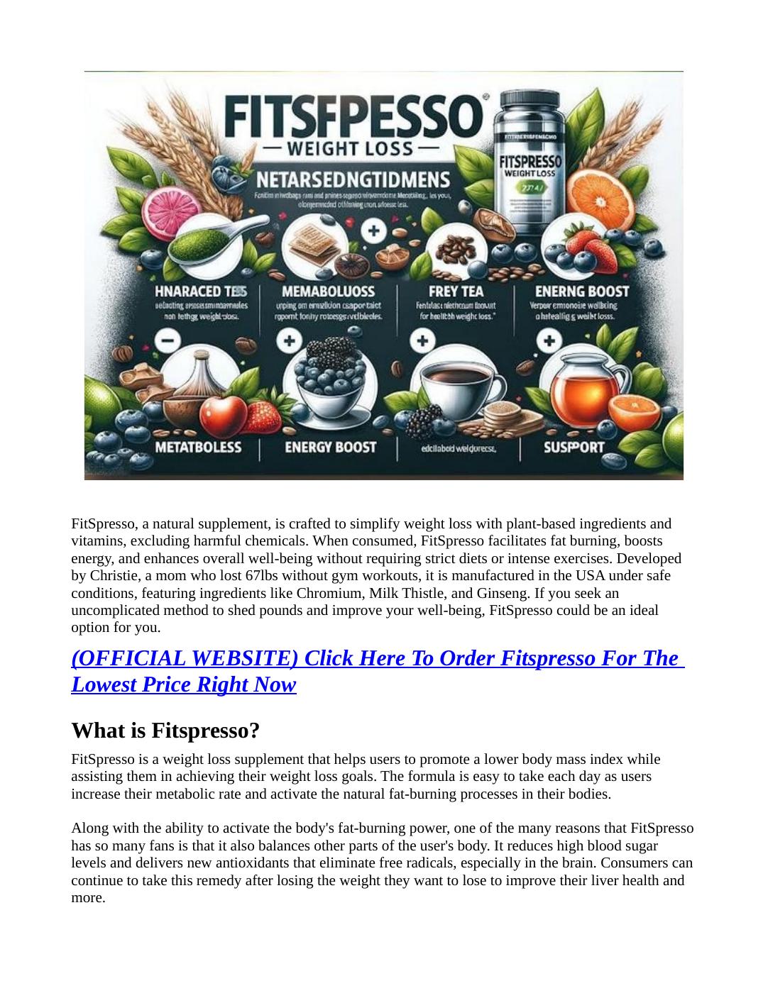 Fitspresso Coffee Loophole (SHOCKING!) Does It Works Or Just A Scam ...