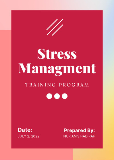 STRESS MANAGEMENT TRAINING PROGRAM | PDF to Flipbook