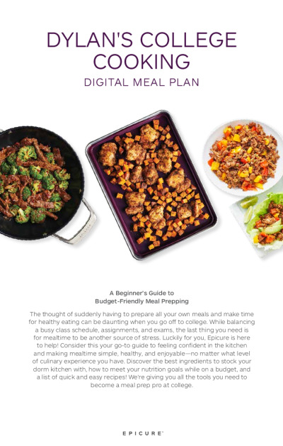 A Week of Dinners (includes grocery list)