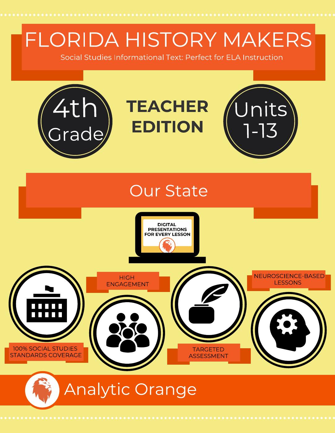 Florida History Makers 4th Grade Teacher Edition